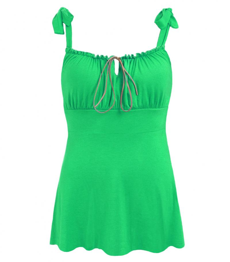 Green Gypsy Style Strappy Top